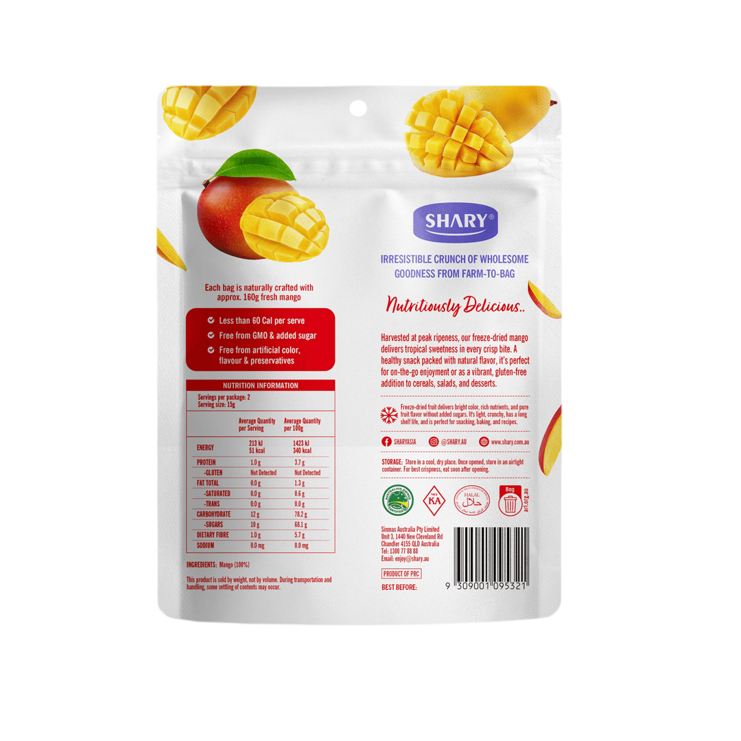 Mango Chips - Freeze Dried Mango Snack from Shary