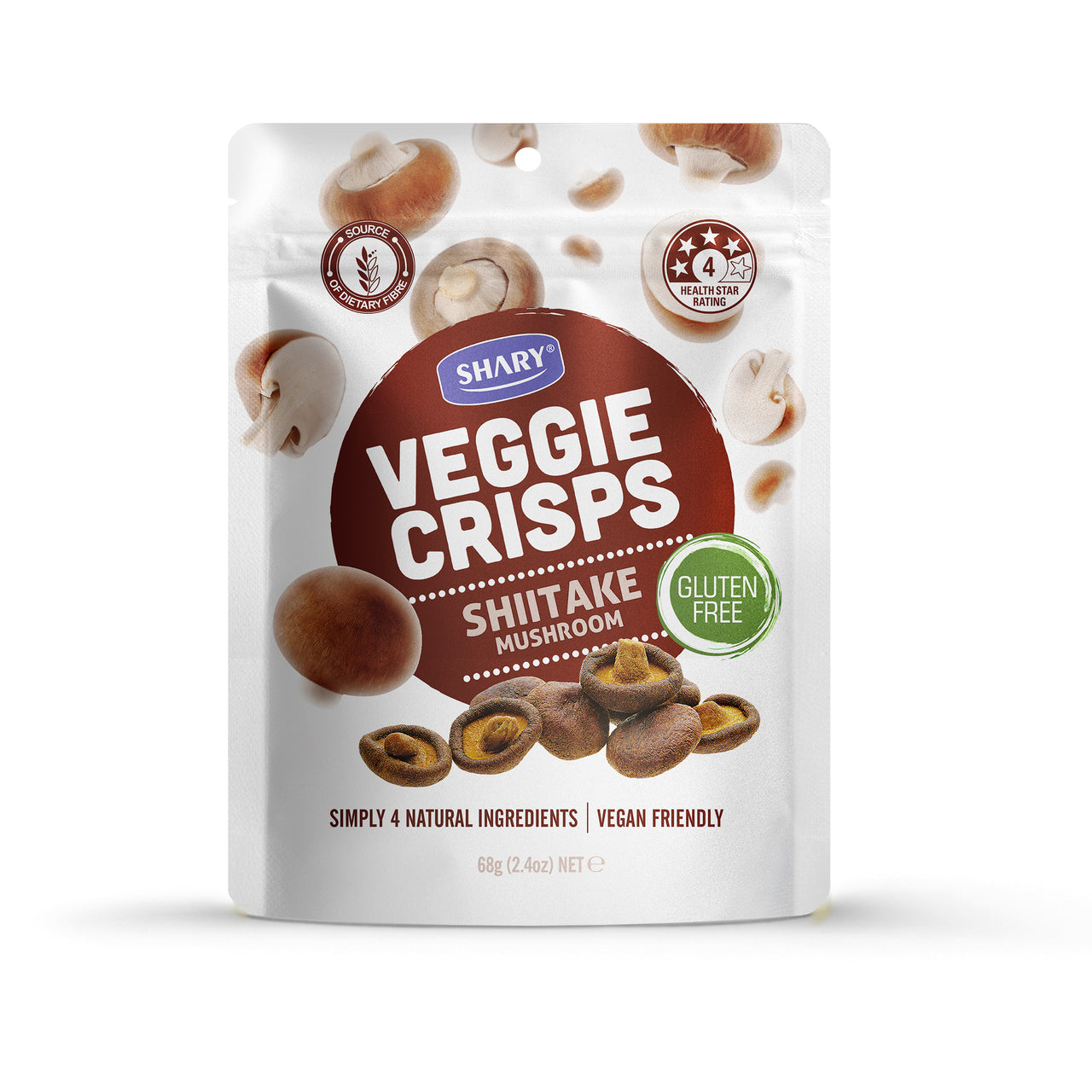 Mushroom Chips - Shitake Mushroom Crisps Snack from Shary