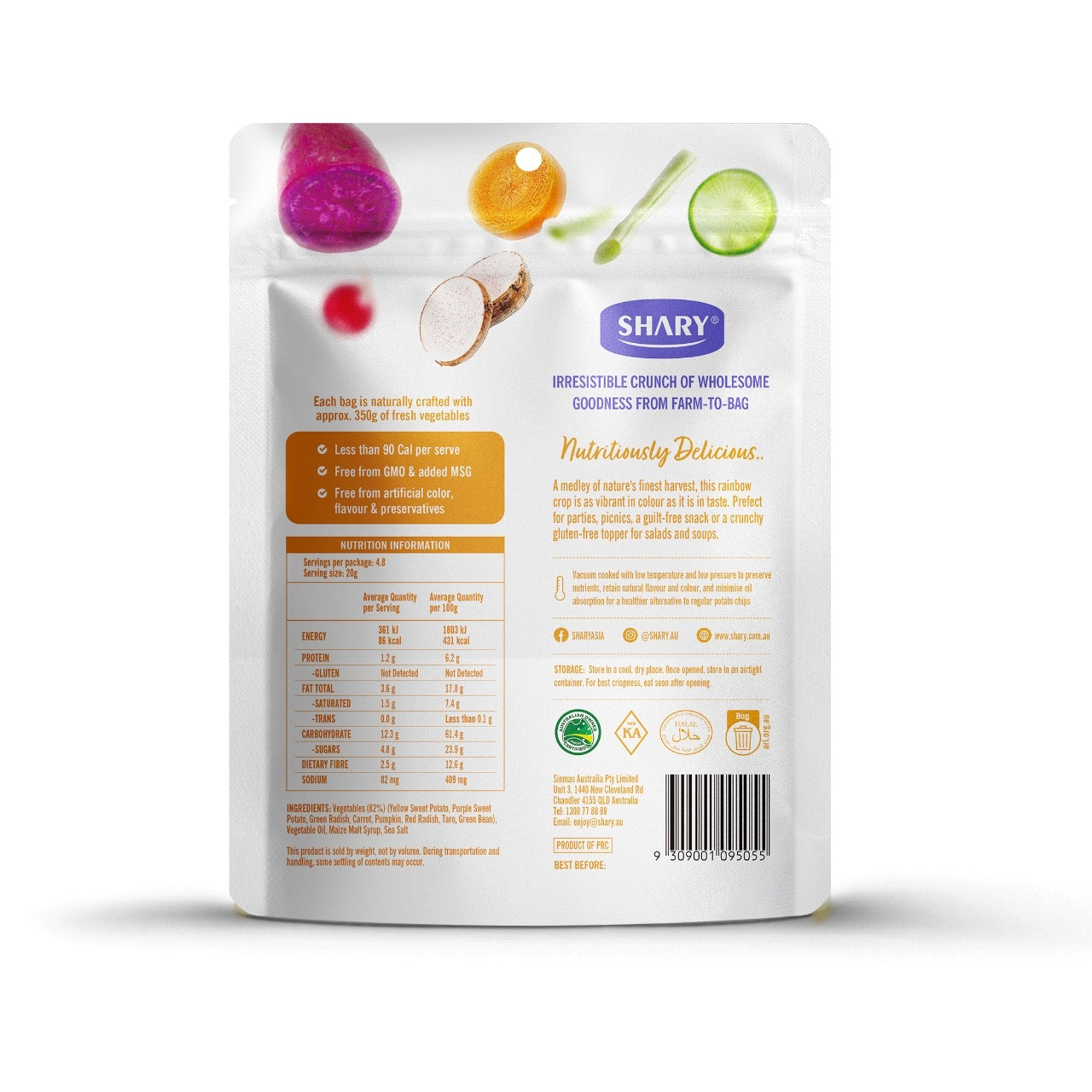 Veggie Chips - Mixed Veggie Crisps Snack from Shary